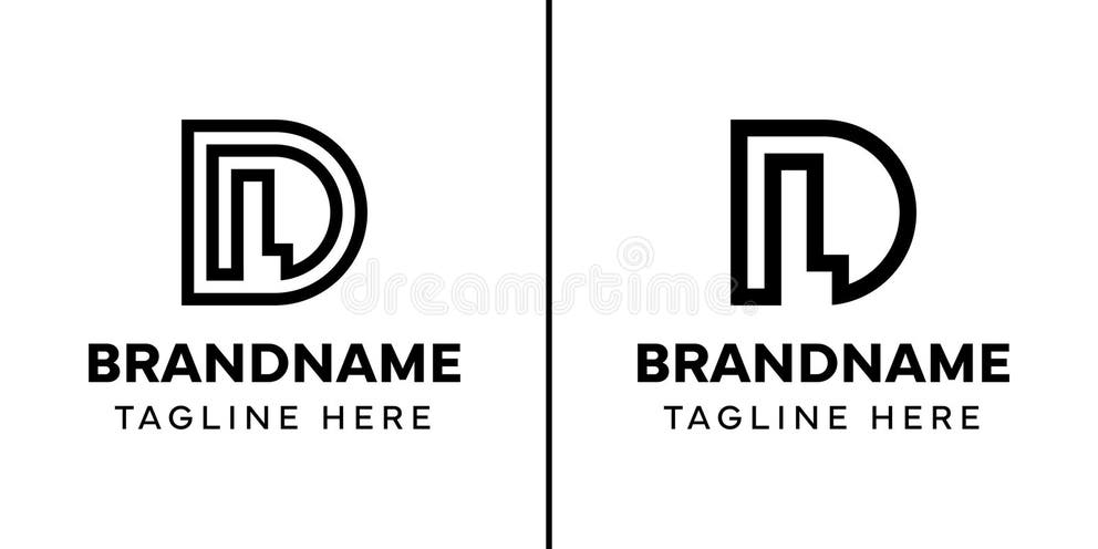 Letters DL Monogram Logo Set, Suitable for Any Brand with LD or DL ...