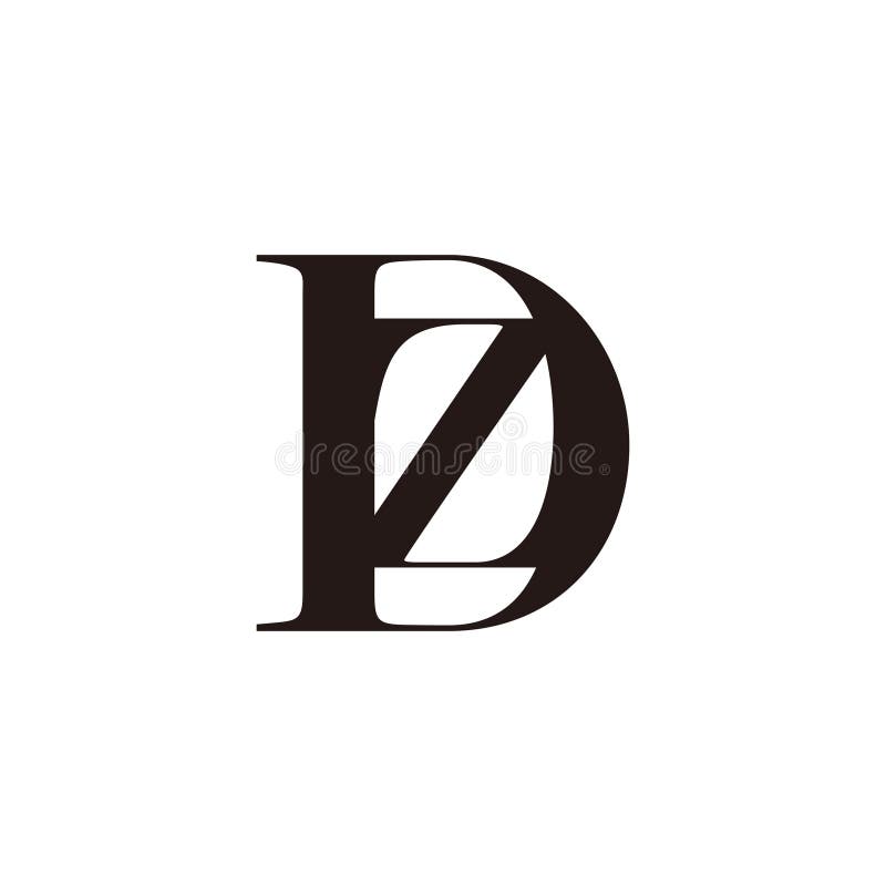 Letters Dz Simple Elegant Linked Font Simple Logo Vector Stock Vector ...