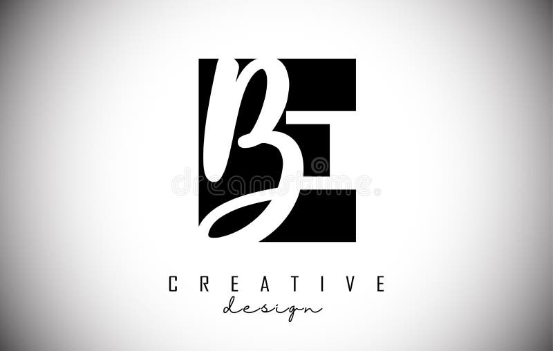 Letters EB Logo with a Minimalist Design. Letters E and B with ...