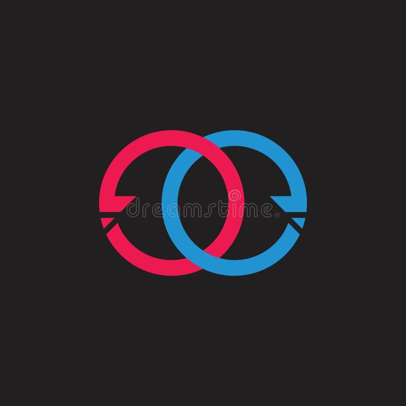 Letters Ee Circle Arrow Monogram Logo Vector Stock Vector ...