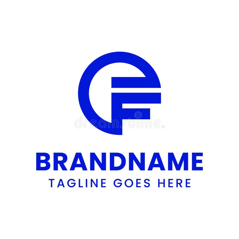 Letters EF Monogram Logo, for Any Business with FE EF Initials Stock ...