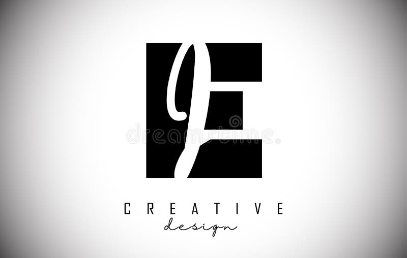 Letters EI Logo with a Minimalist Design. Letters E and I with ...