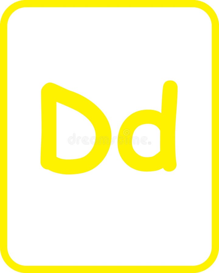 Letter D Flashcard. ABC Flashcard. Alphabet Flashcard Stock ...