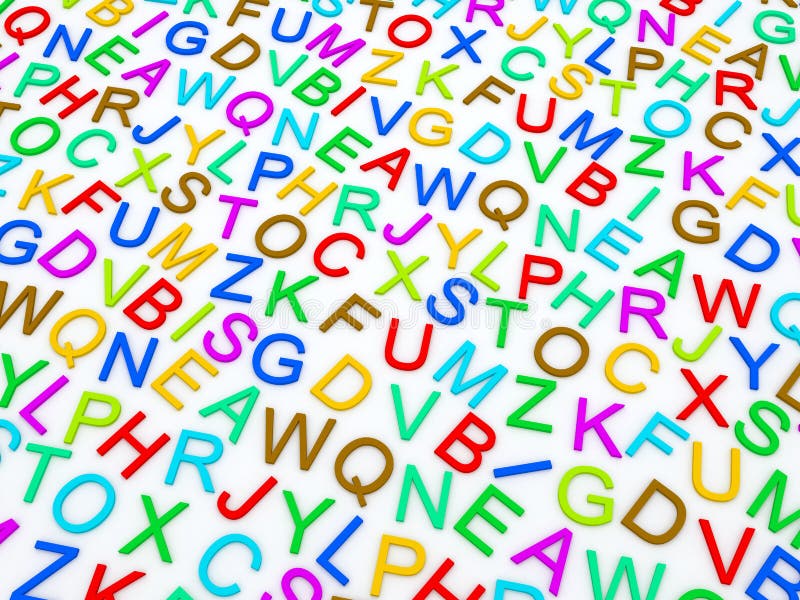 Letters of the English Alphabet. Stock Photo - Image of symbol ...