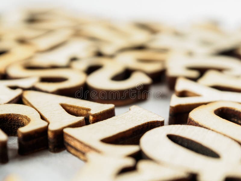 Letters English Alphabet Background Selective Focus Creating Sense ...
