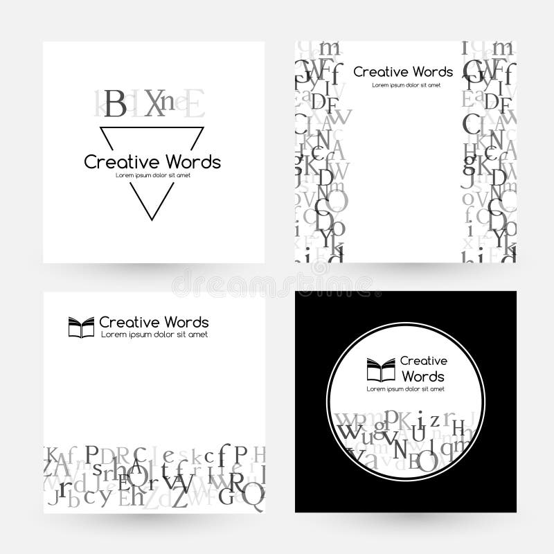 English Lessons Lettering Card. Typographic Stock Vector - Illustration ...