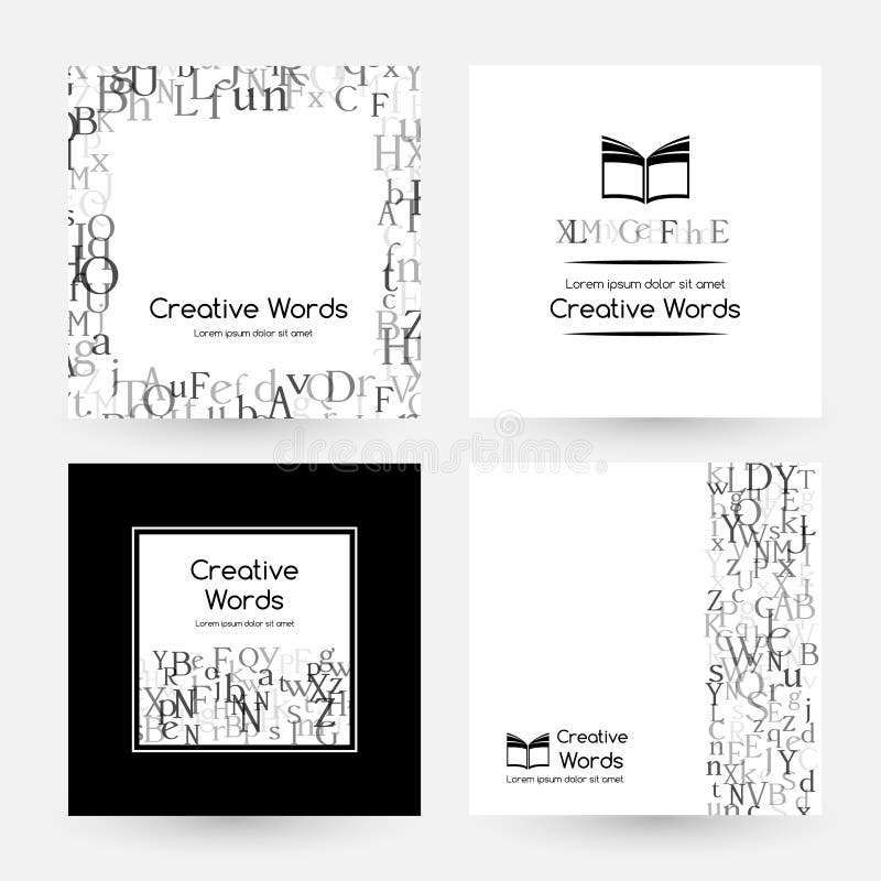 English Lessons Lettering Card. Typographic Stock Vector - Illustration ...