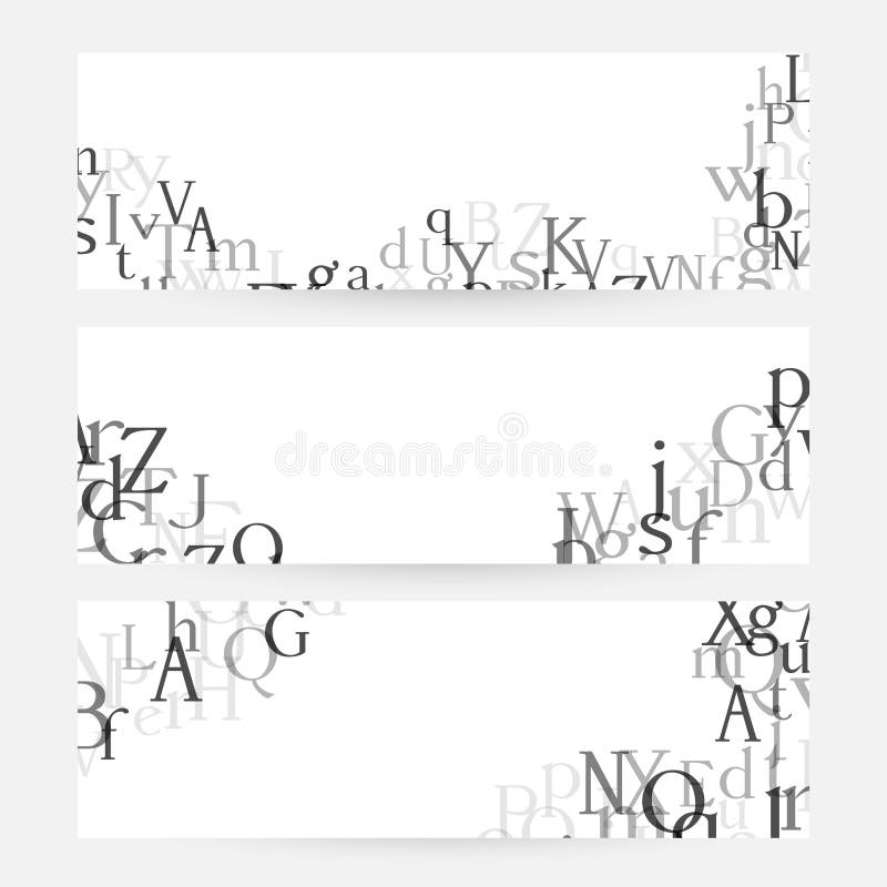 Letters. English Alphabet Design Collection Stock Vector - Illustration ...