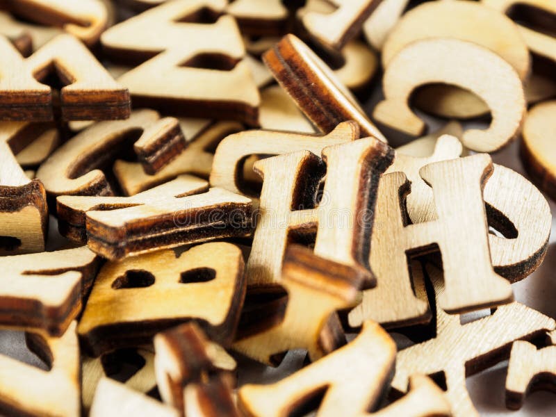 The Letters of the English Alphabet, Made in Bright Colors, Symbolize ...