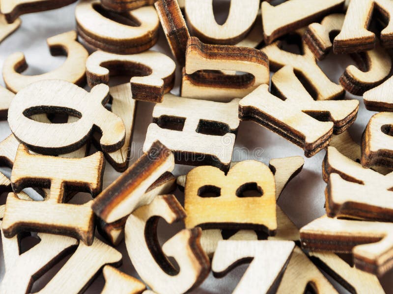 The Letters of the English Alphabet, Made in Bright Colors, Symbolize ...