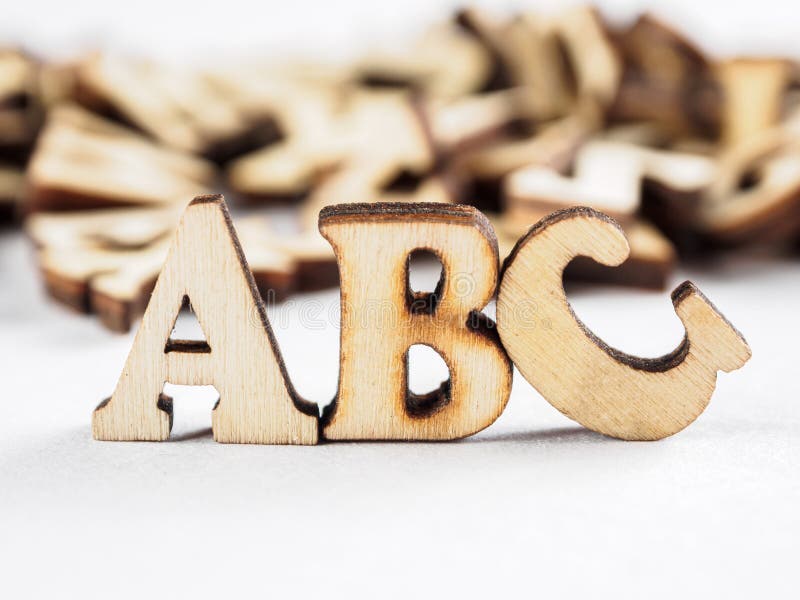 The Letters of the English Alphabet, Made in Bright Colors, Symbolize ...