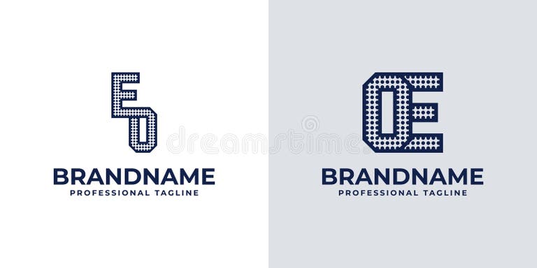 Letters EO and OE Dot Monogram Logo, Suitable for Business with EO or ...