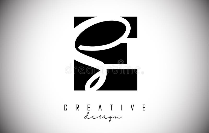 Letters ES Logo with a Minimalist Design. Letters E and S with ...