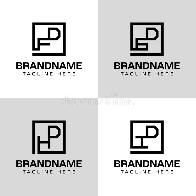Letters FD GD HD ID Monogram Logo Set, for Business with FD DF GD DG HD ...