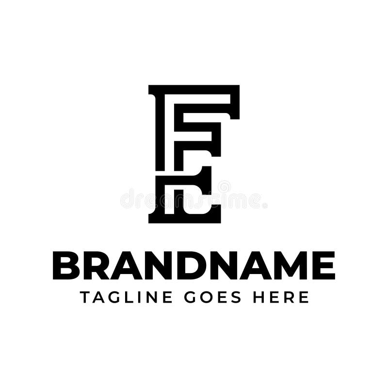 Letters FE Monogram Logo, Suitable for Any Brand with FE or EF Initials ...