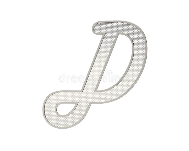 Letters that Feature a Metal Mesh Inside Stock Photo - Illustration of ...