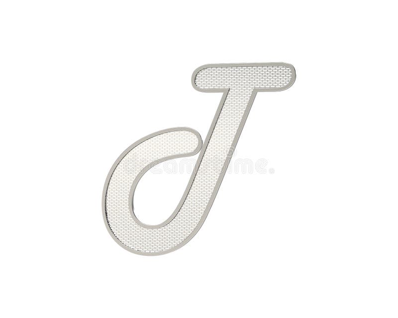 Letters that Feature a Metal Mesh Inside Stock Image - Illustration of ...