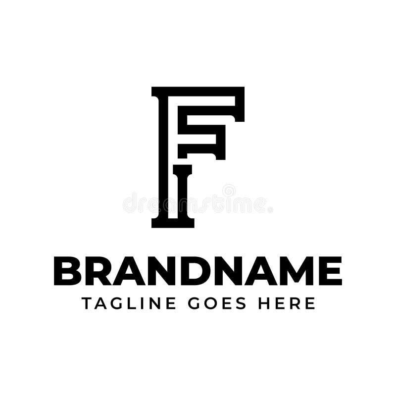 Letters FI Monogram Logo, Suitable for Any Brand with FI or IF Initials ...