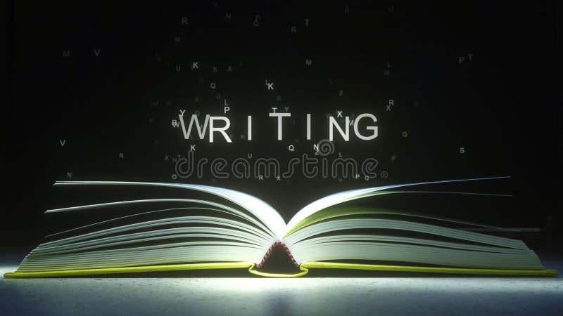 Letters Fly Off the Open Book Pages To Form MATHEMATICS Text. 3D ...