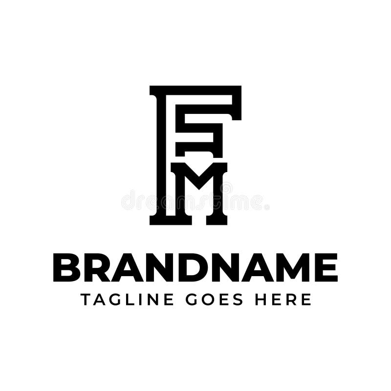 Letters FM Monogram Logo, Suitable for Any Brand with FM or MF Initials ...