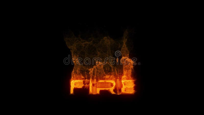 Letters Folded into a Word in a Burning Fire Stock Video - Video of ...