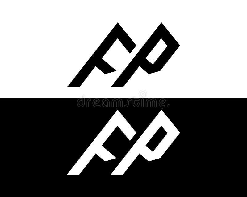 Letters FP Monogram Logo Design Icon Stock Vector - Illustration of ...