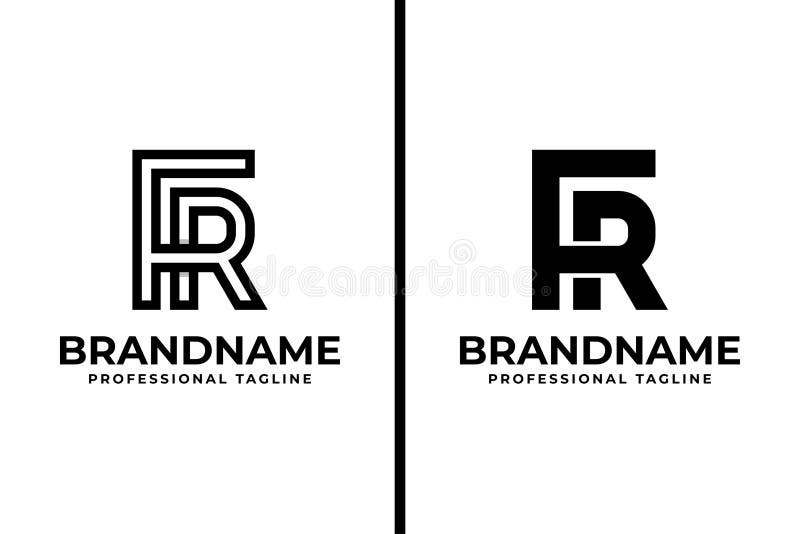 Letters FR or RF Monogram Logo, Suitable for Any Business with FR or RF ...