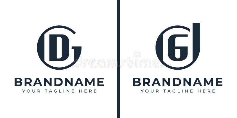 Letters GD and DG Monogram Logo, Suitable for Any Business with DG or ...
