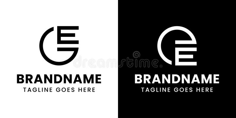 Letters GE and EE Monogram Logo, for Any Business with GE EG EE ...