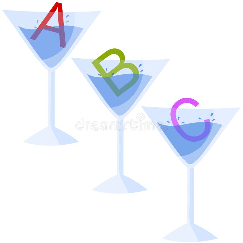 Letters in the glass stock illustration. Illustration of element - 19812642