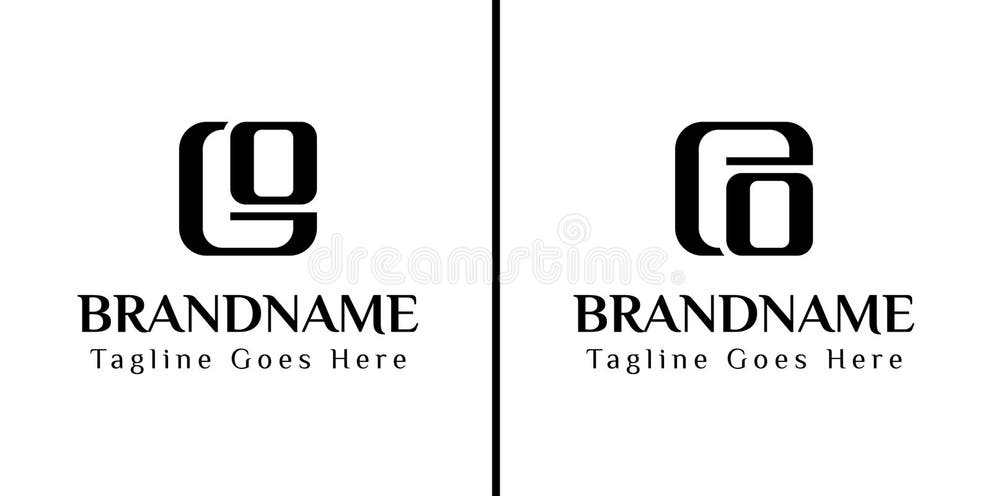 Letters GO and EO Monogram Logo, for Business with GO OG EO OE Initials ...
