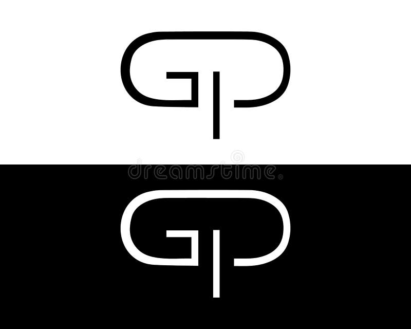 Letters GP Logo Design. Simple and Creative Stock Vector - Illustration ...
