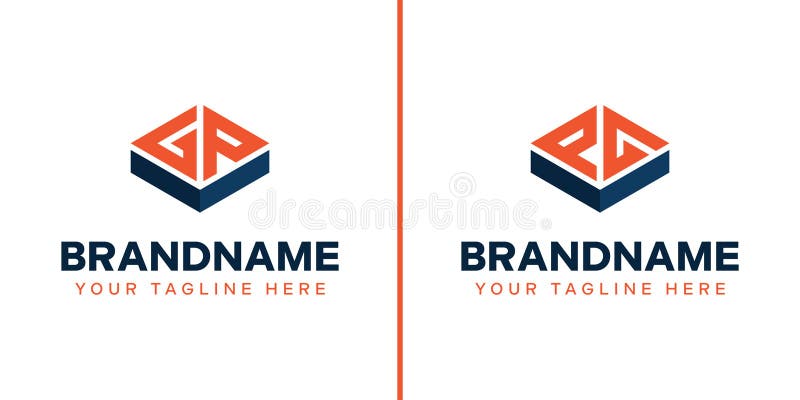 Letters GP and PG Box Logo, Symbolizing Strength, Stability, and ...