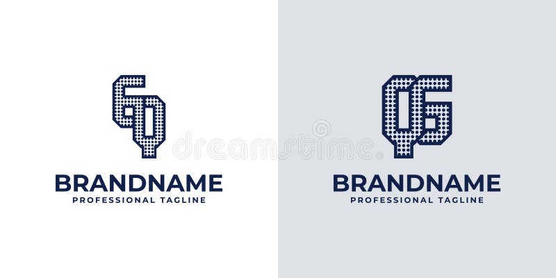 Letters GQ and QG Dot Monogram Logo, Suitable for Business with QG or ...