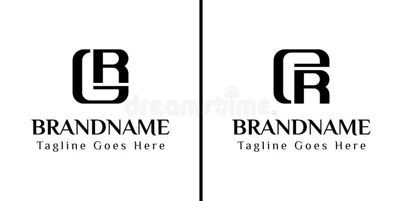 Letters GR and ER Monogram Logo, for Business with GR RG ER RE Initials ...