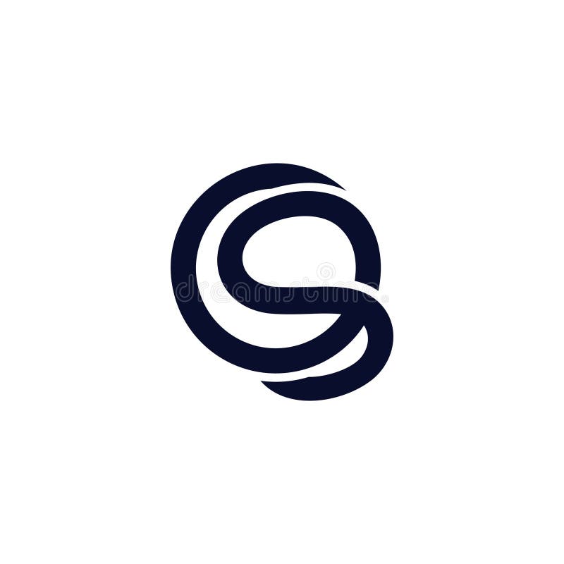 Letters Gs Circles Curves Motion Symbol Vector Stock Vector ...