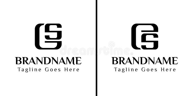Letters GS and ES Monogram Logo, for Business with GS SG ES SE Initials ...