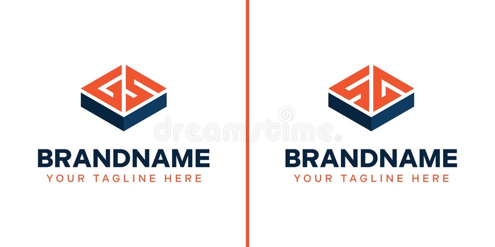 Letters GS and SG Box Logo, Symbolizing Strength, Stability, and ...