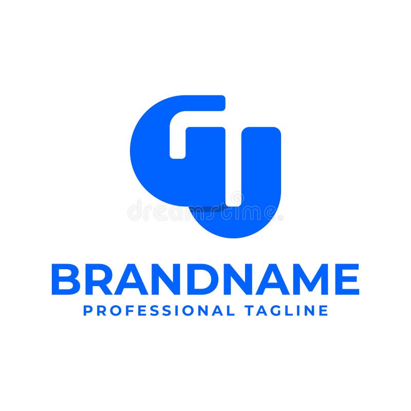 Letters GU Monogram Logo, Suitable for Any Brand with UG or GU Initials ...