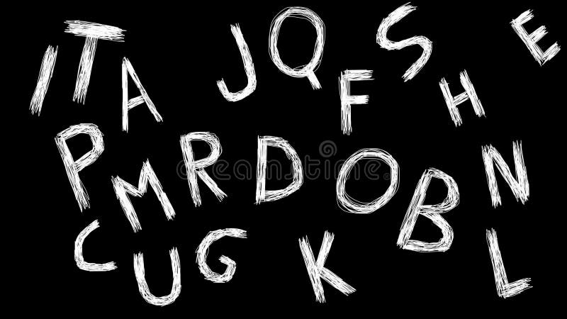 Alphabet Appears in Stop Motion Stock Video - Video of black, montage ...