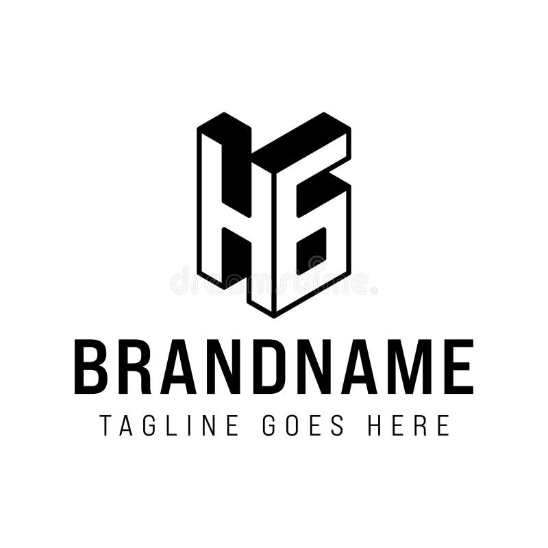 Letters HG 3D Monogram Logo, Represents Professionalism and Innovation ...