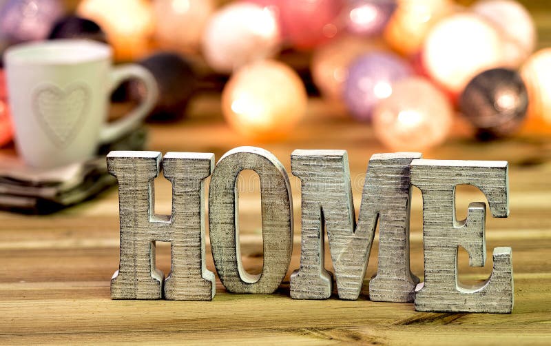 Letters of `home` stock photo. Image of romantic, alphabet - 93645978