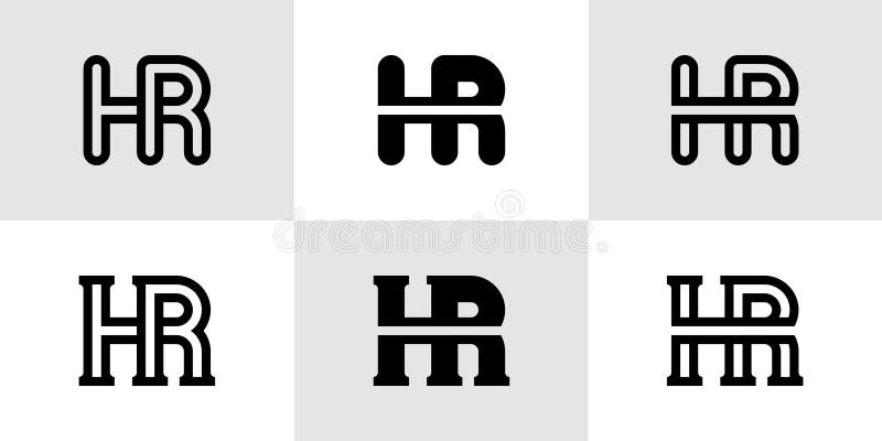 Hr Monogram Logo Stock Illustrations – 1,434 Hr Monogram Logo Stock ...