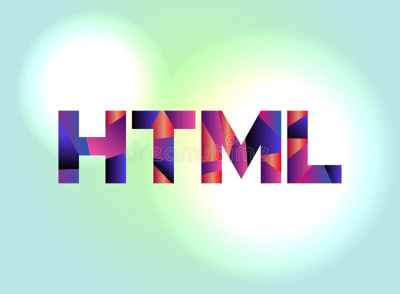 Html Word Indicates World Wide Web And Code Stock Illustration ... Html Word Indicates World Wide Web And Code Stock Illustration ...