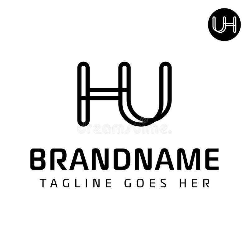 Letters HU and UH Monogram Logo, for Business with HU or UH Initials ...