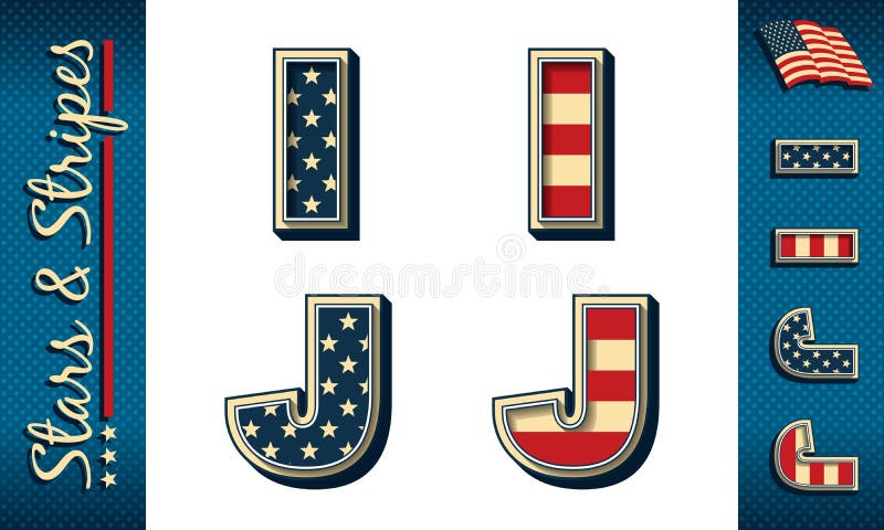 Capital Letter I American Flag Stock Illustrations – 7 Capital Letter I ...