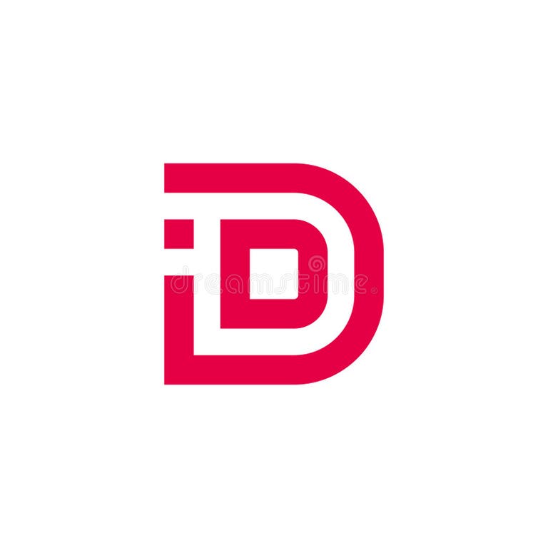 Letters Id Linear Geometric Simple Logo Vector Stock Vector ...