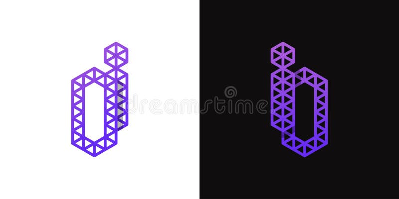 Letters IO and OI Polygon Logo, Suitable for Business Related To ...
