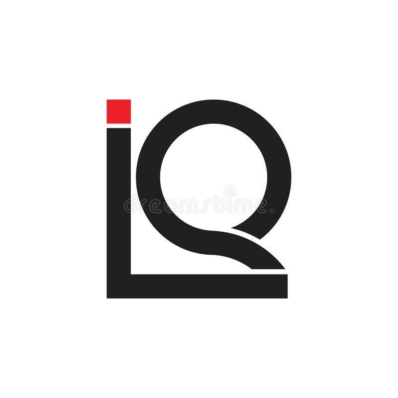 Letters Iq Square Geometric Logo Vector Stock Vector - Illustration of ...