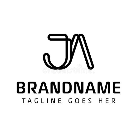 Letters JA Monogram Logo, for Business with JA or AJ Initials Stock ...